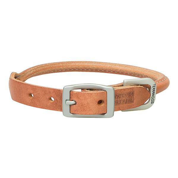 Harness Leather Rolled Dog Collar - Terrain D.O.G. – Terrain Dog